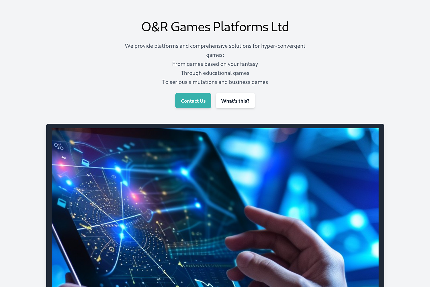 O&R Games Platforms Ltd